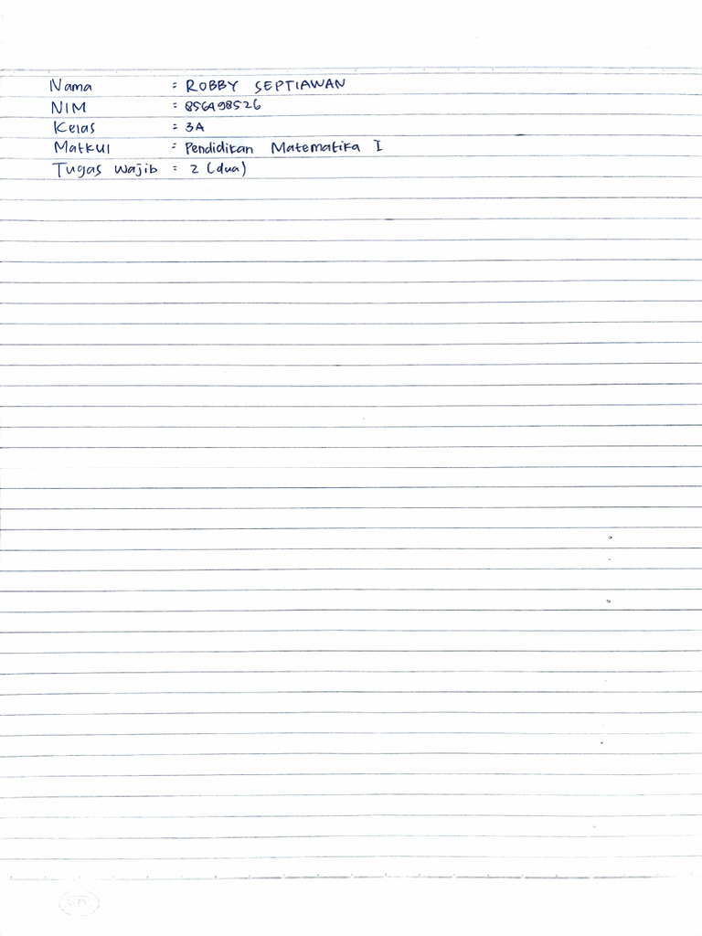 Tugas Tutorial Pendidikan Matematika 1 Robby Septiawan 3a | PDF