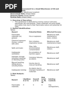 Fire Risk Assessment Form | PDF | Fire Safety | Firefighter