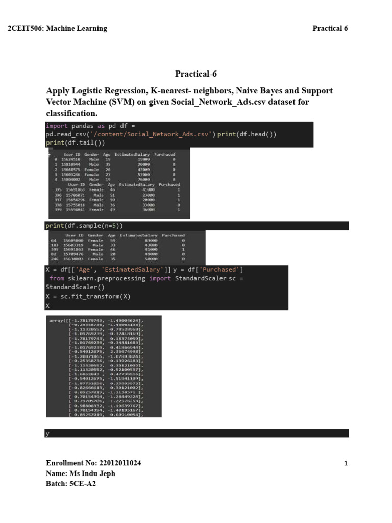 ML P-6 - 024 | PDF | Computational Neuroscience | Data Analysis