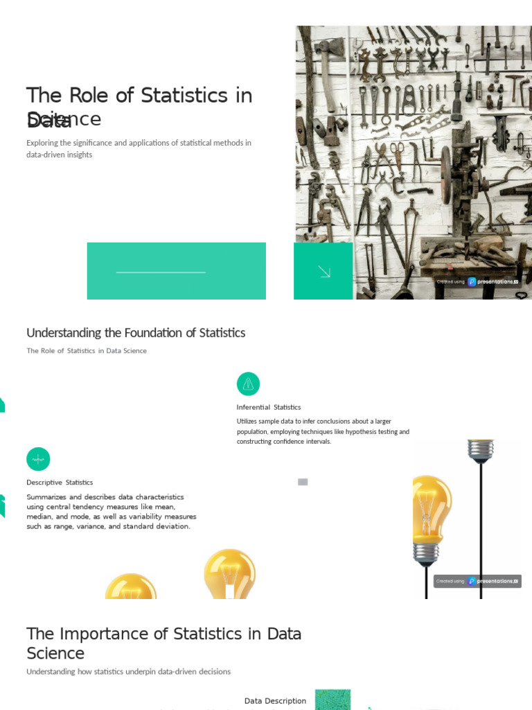 The Role of Statistics in Data Science | PDF | Statistics | Data Analysis