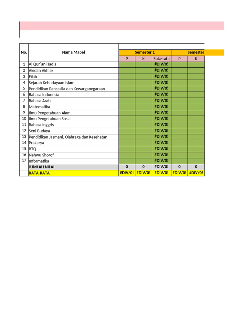 Format Nilai 3a | PDF | Abrahamic Religions | Islamic Texts
