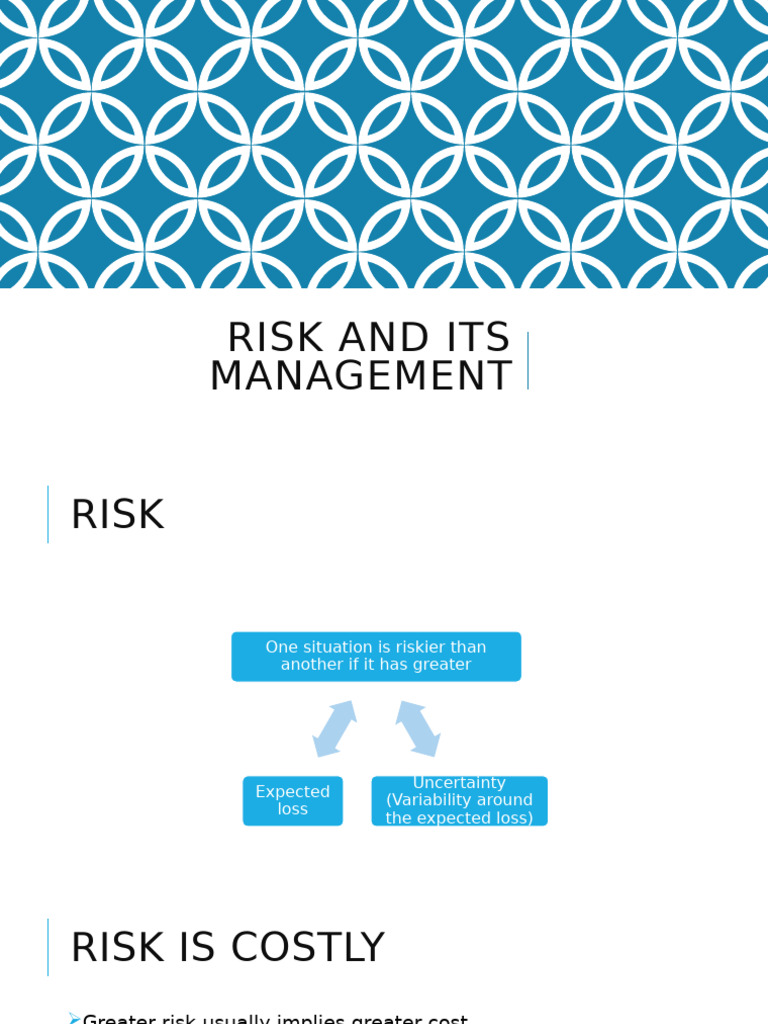 I&rm CH 1 | PDF | Financial Risk | Risk