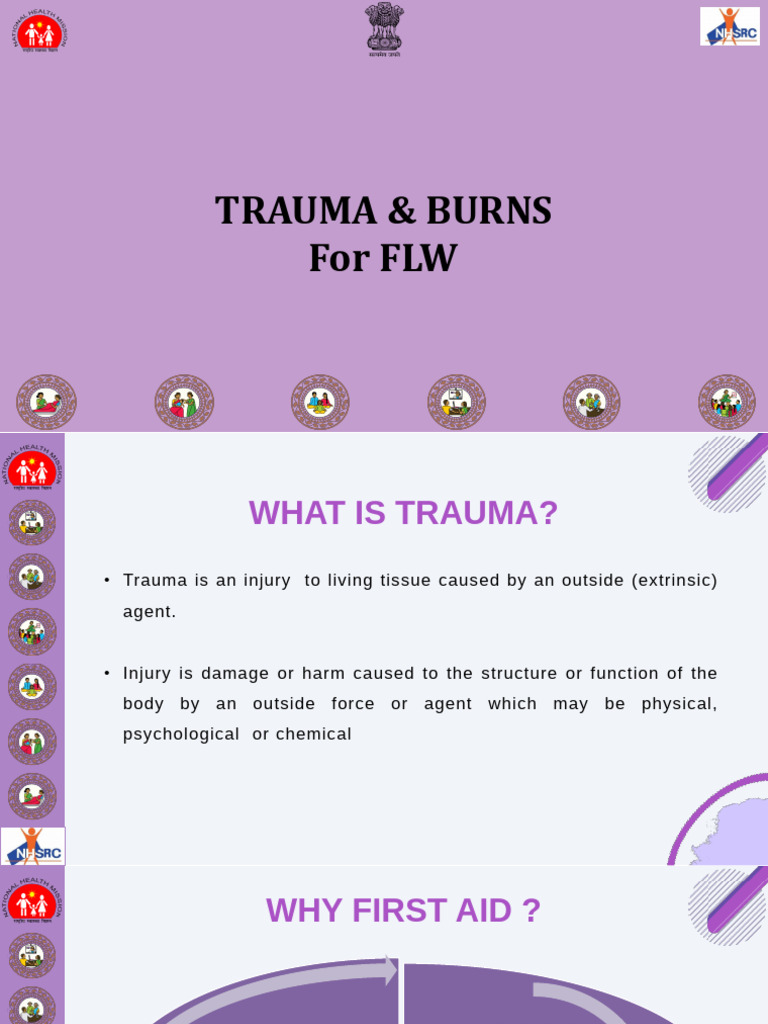 Emergency Care For FLW-Trauma and Burns | PDF | Burn | Bleeding