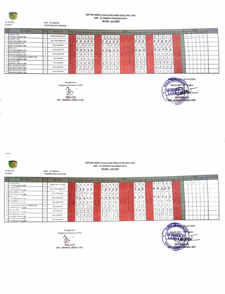 Absen Juni 2024 Ok - 240702 - 091400 | PDF