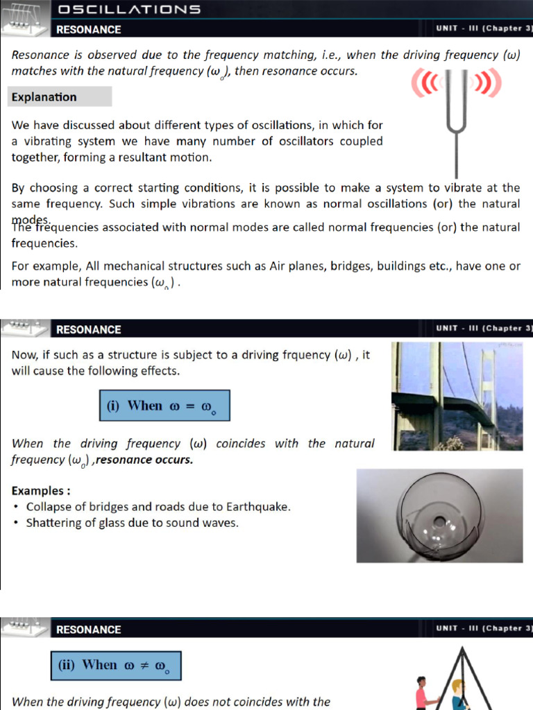 Unit III Resonance | PDF