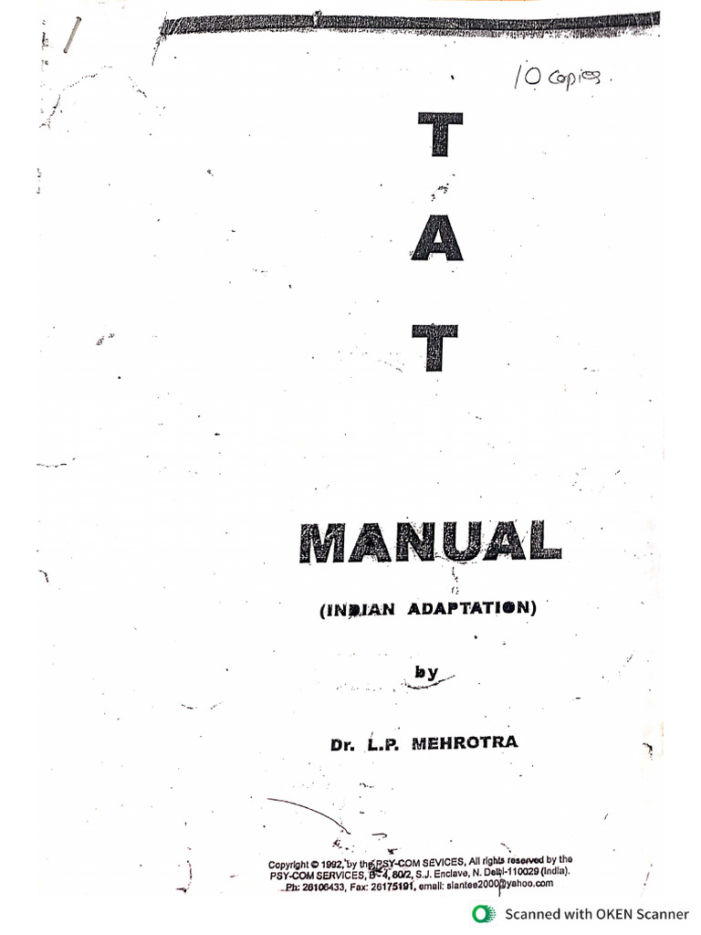 TAT With Cards | PDF