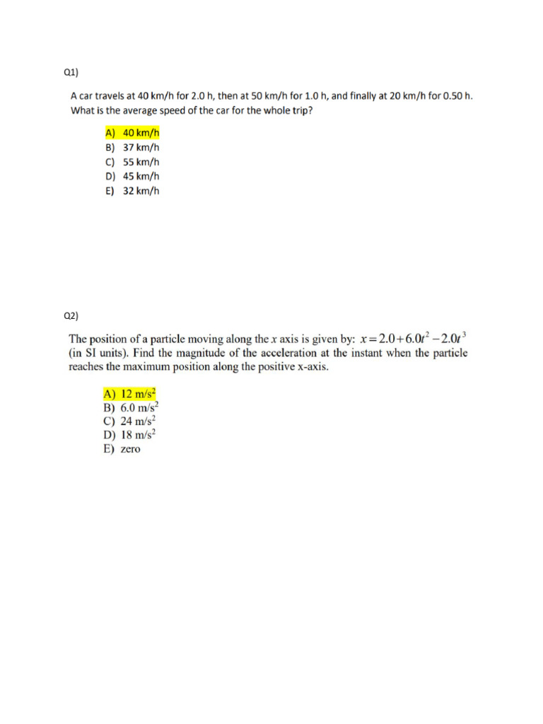 CH2 Suggested Problems | PDF