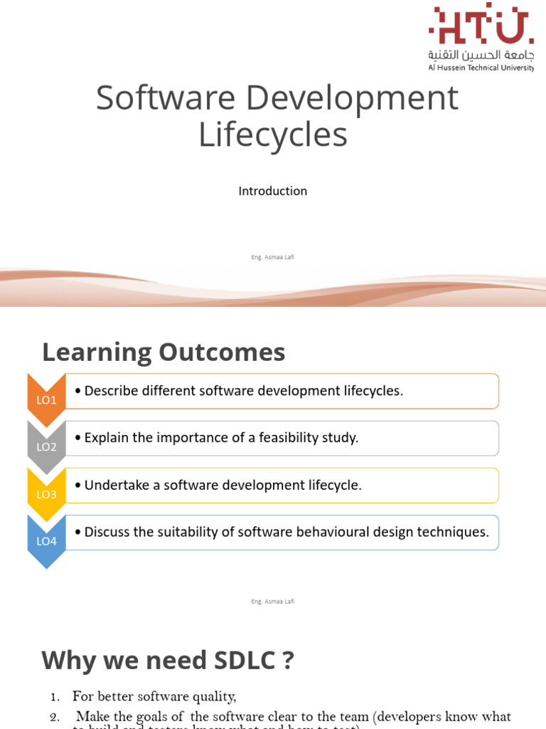 Lecture1 Introduction To SDLC | PDF | Software Testing | Software ...