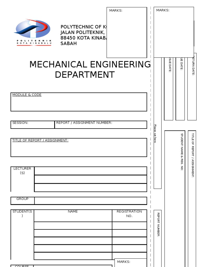 Polytechnic Kota Kinabalu Assignment Report | PDF