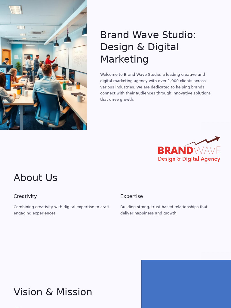 Brand Wave Studio Design and Digital Marketing | PDF | Brand | Digital ...