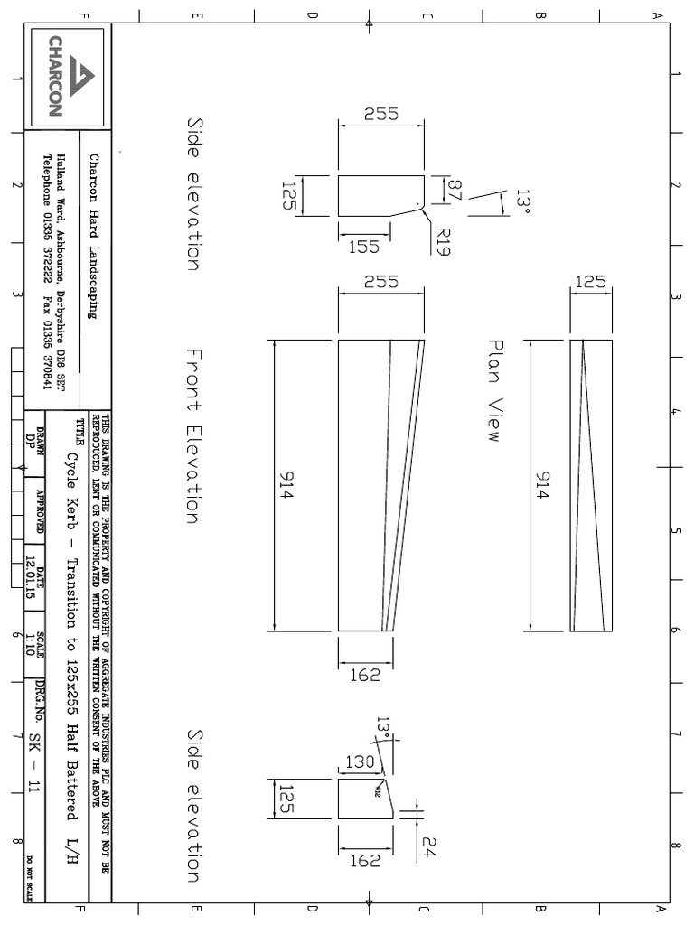 Cambridge Kerb Transition To Half Batter LH | PDF