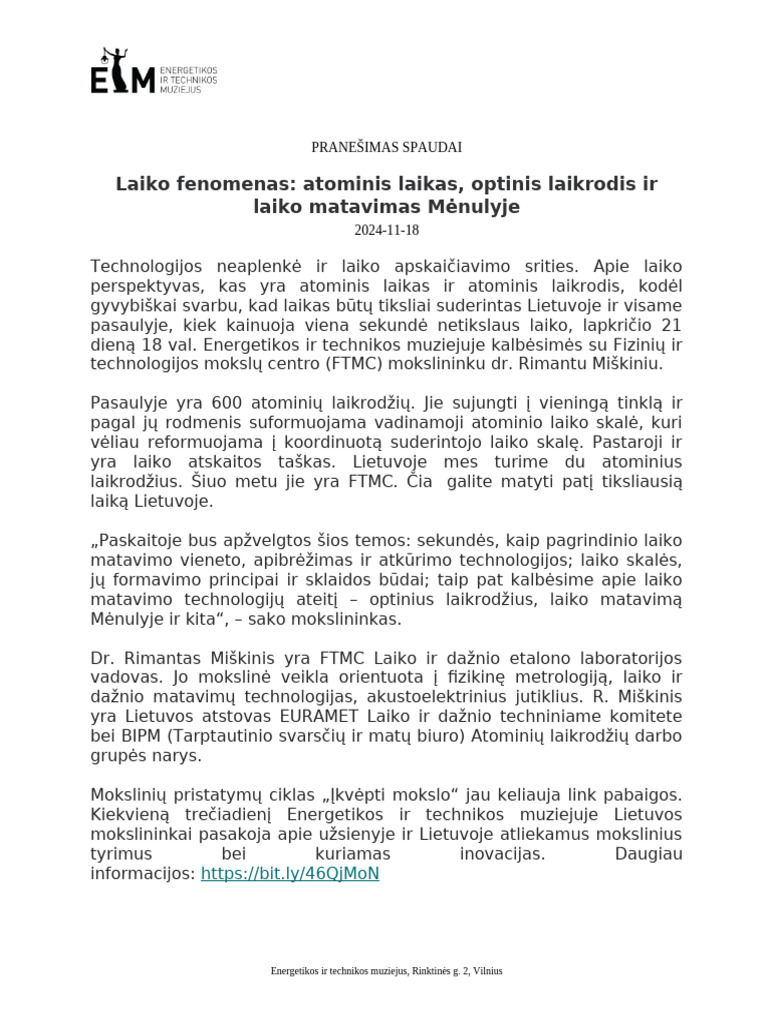 Laiko Fenomenas 11.18 | PDF