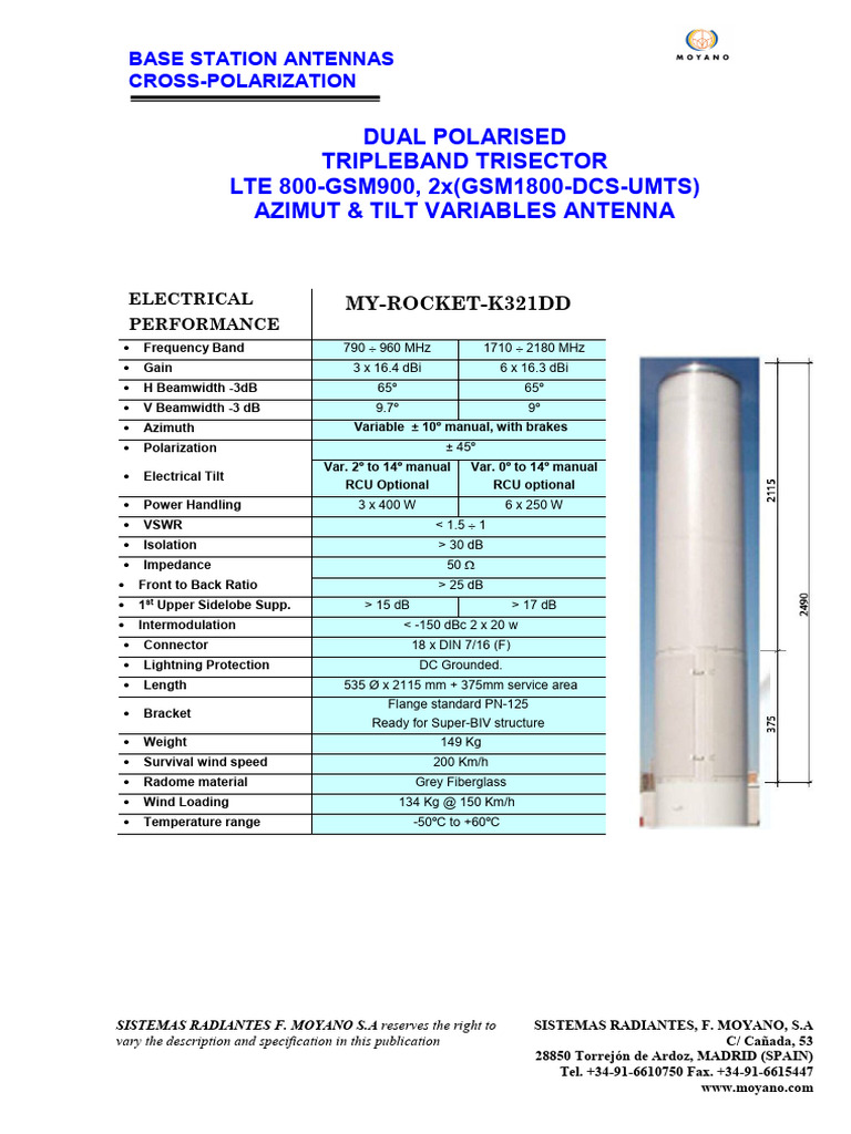 MY-ROCKET - K321DD-V4 Con Antena | PDF | Antenna (Radio) | Decibel