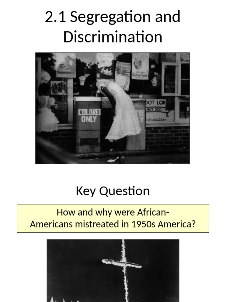 2.1 Segregation and Discrimination | PDF | Jim Crow Laws | Thirteenth ... 2.1 Segregation and Discrimination | PDF | Jim Crow Laws | Thirteenth ...