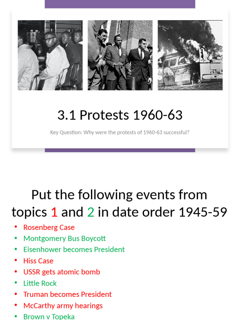 3.1 Protests 1960-63-1 | PDF | Society Of The United States | The ...