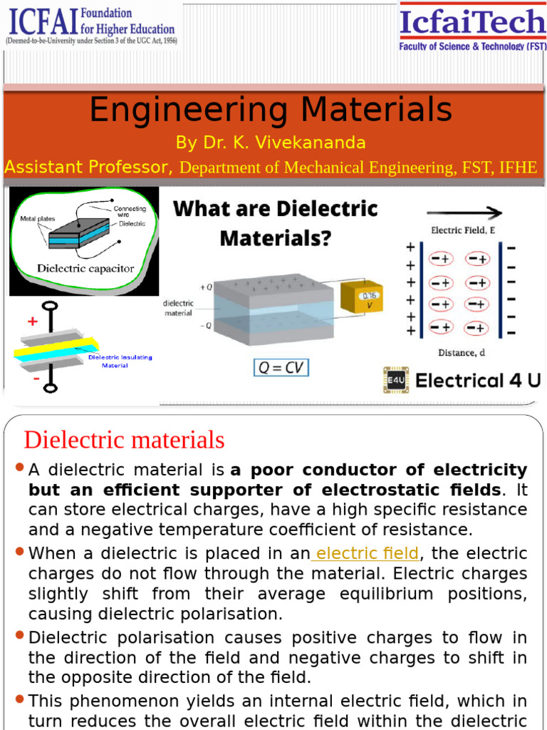 Understanding Dielectric Materials | PDF | Dielectric | Capacitor
