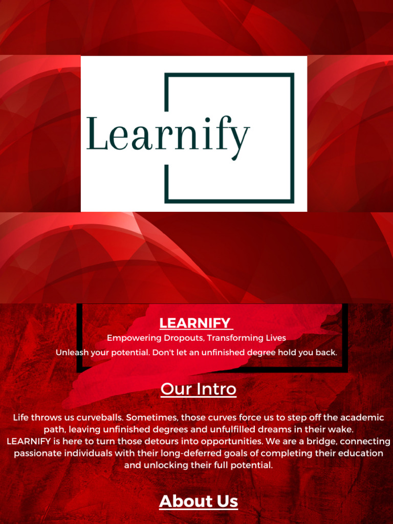 Learnify Broucher | PDF