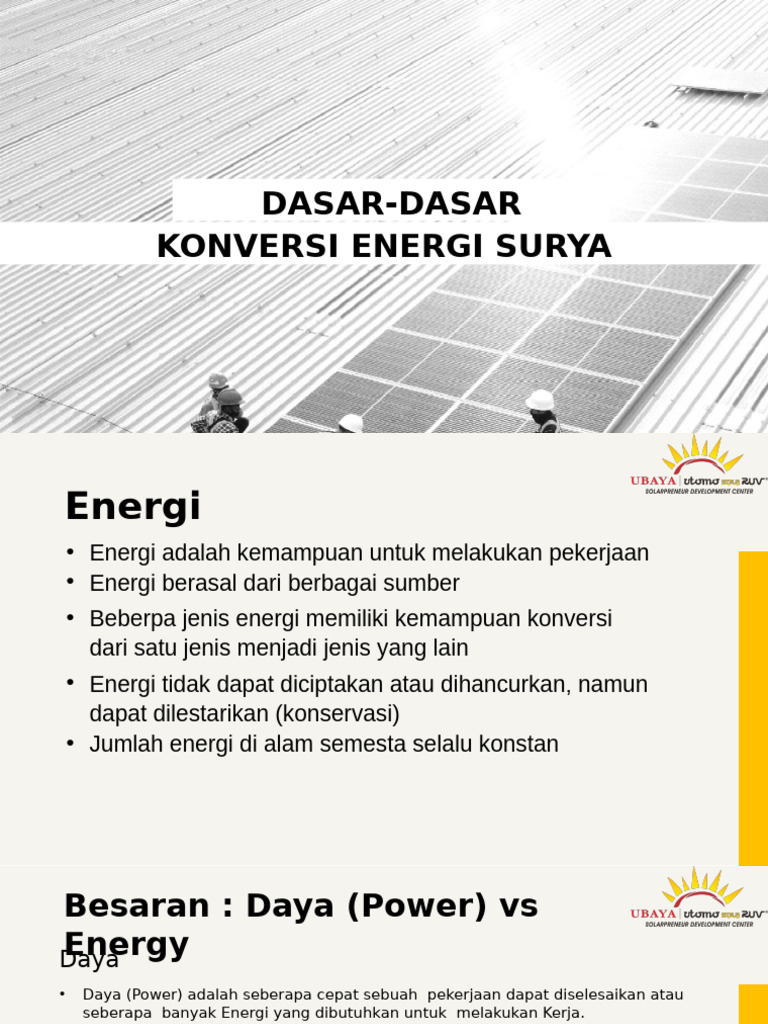 Pertemuan 2-Dasar Dasar Energi Surya | PDF