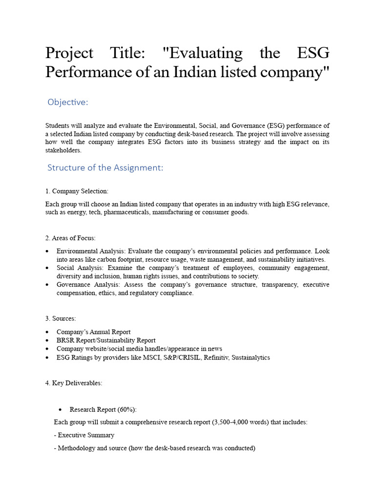 B7 ESG Group Project-2 | PDF