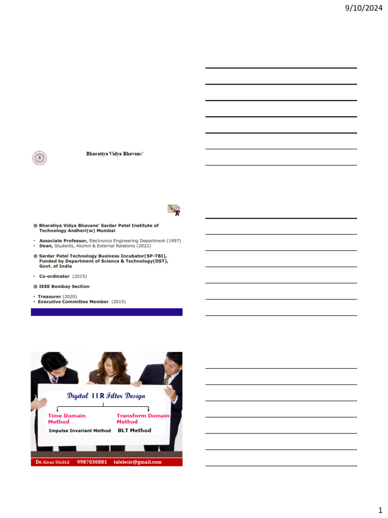 Impulse Invariant Method | PDF | Filter (Signal Processing) | Electronics
