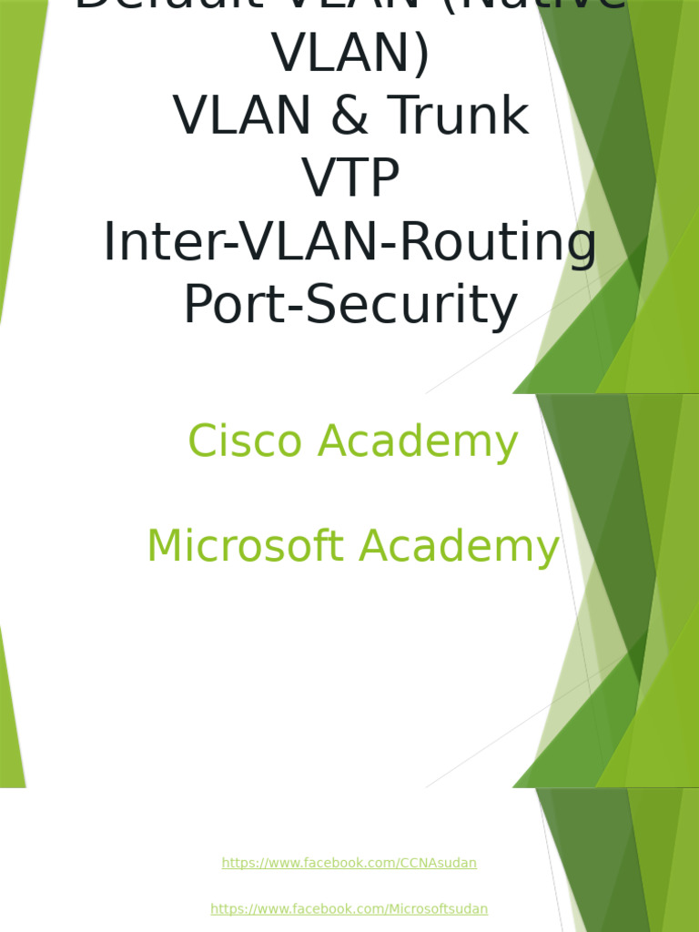 Default VLAN (Native VLAN) & VLAN & Trunk &VTP & Inter-VLAN-Routing ...