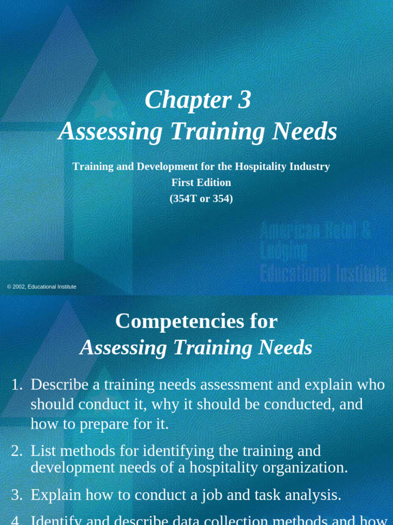 Case For Training & Development 3 | PDF | Needs Assessment | Data