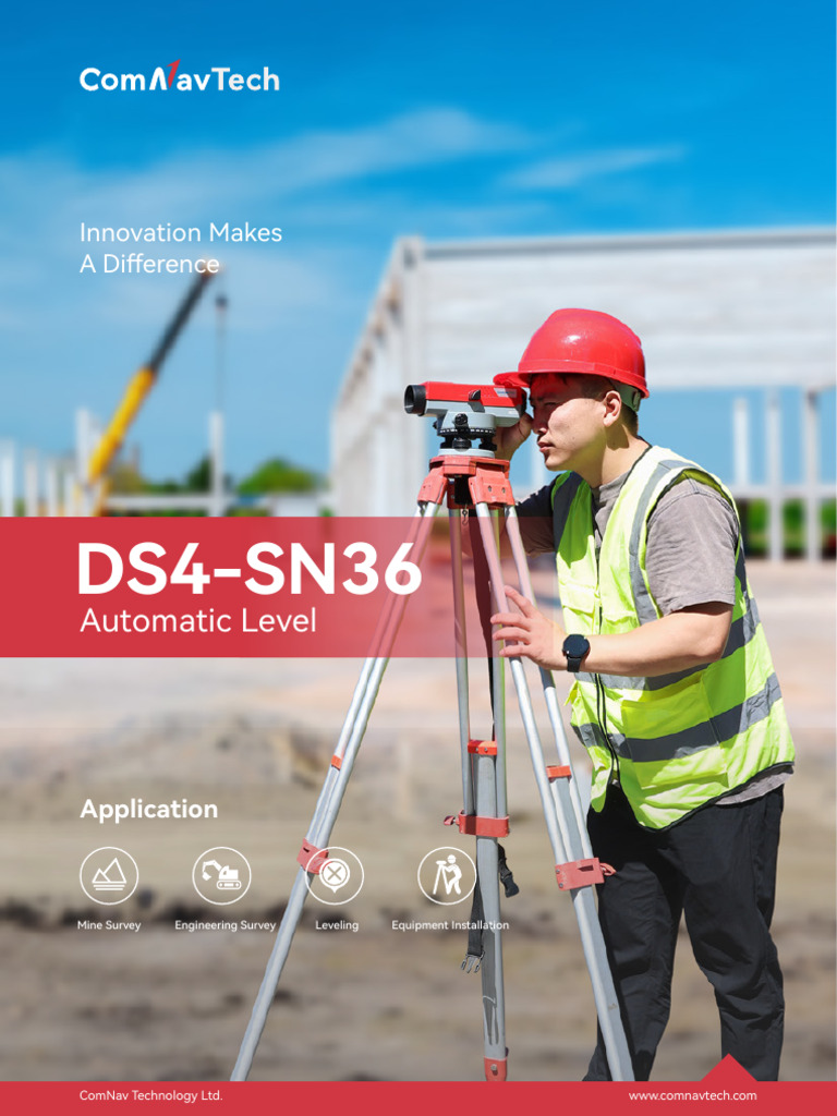 SinoGNSS DS4-SN36 Automatic Level | PDF | Minute And Second Of Arc | Surveying