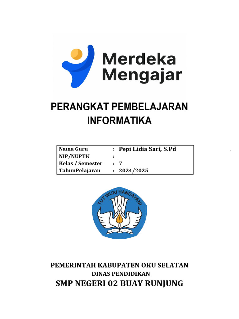 MODUL AJAR - BK SMP | PDF