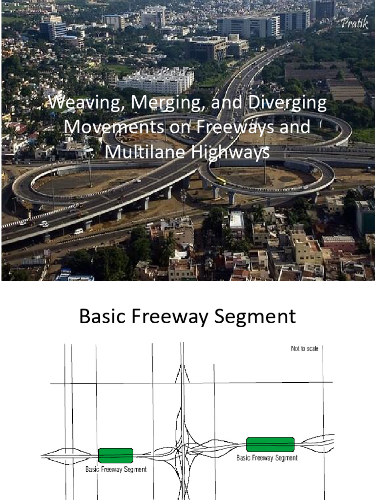 Freeway Weaving, Merging, Diverging Guide | PDF | Traffic | Lane