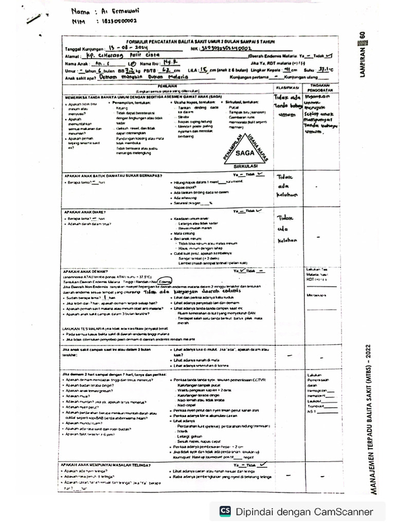 MTBS & KPSP Erma | PDF