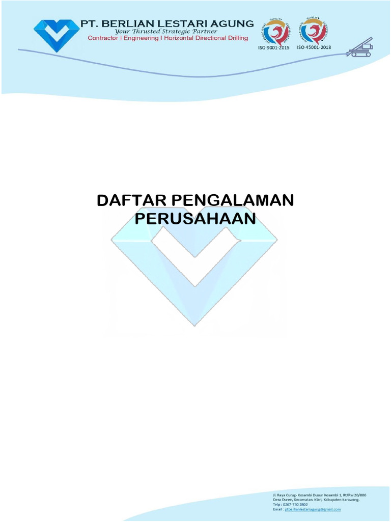 Daftar Pengalaman Kerja | PDF