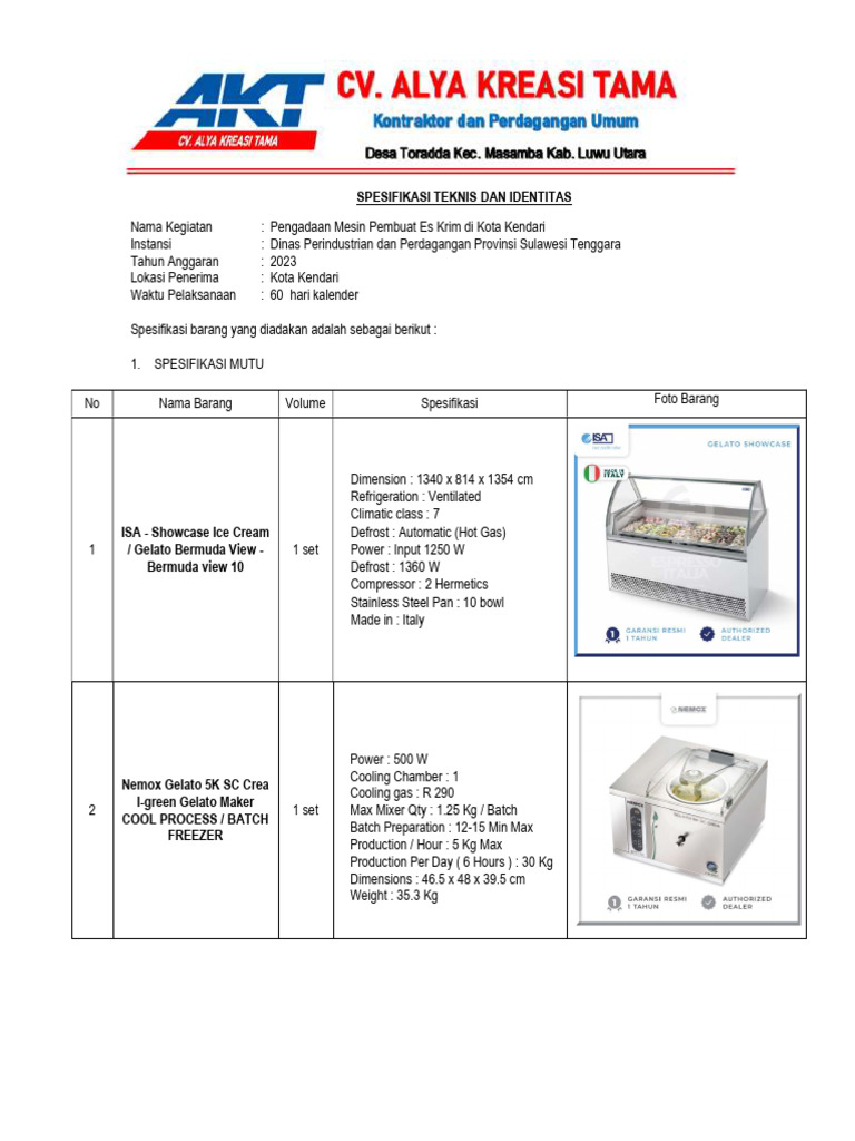 Identitas Barang | PDF