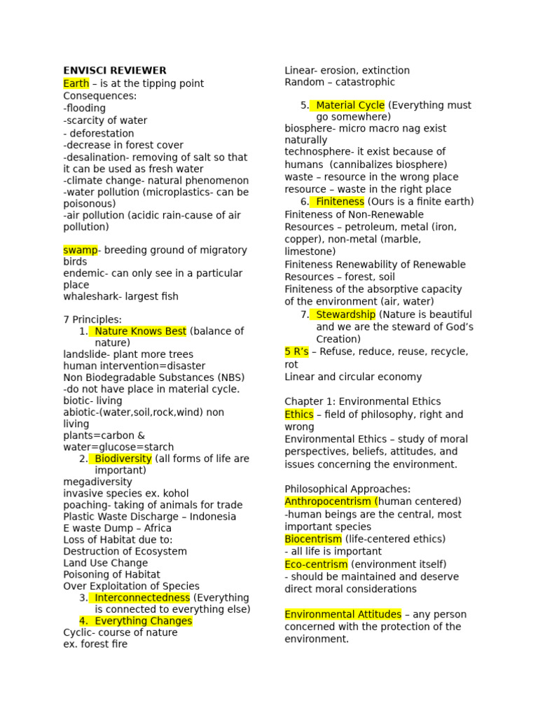 Envisci Reviewer | PDF | Ecosystem | Symbiosis