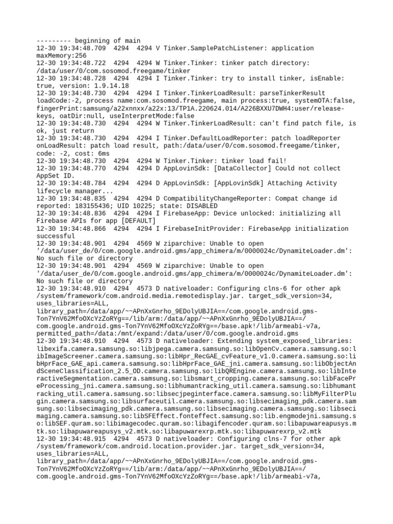 Eegame Logcat | PDF | Software Engineering | Operating System Technology