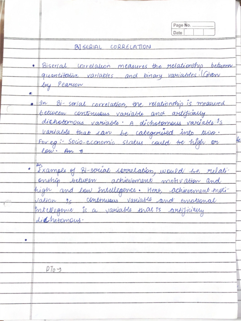 Bi Serial Correlation | PDF