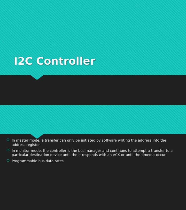 I2C Controller | PDF