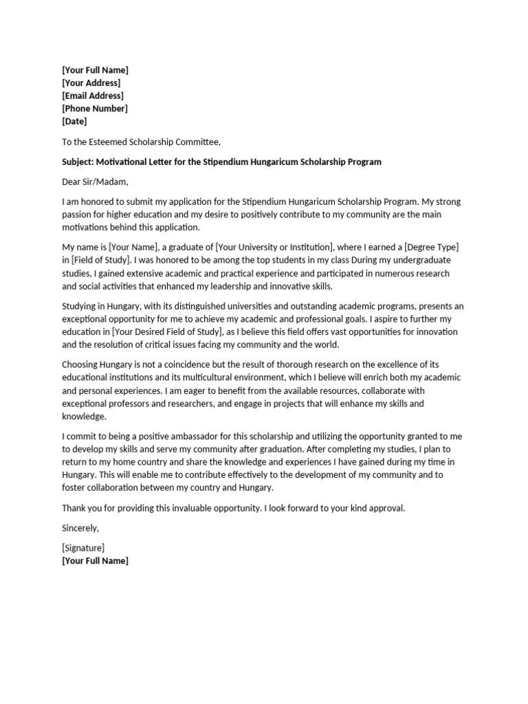 Mottivation Letter | PDF