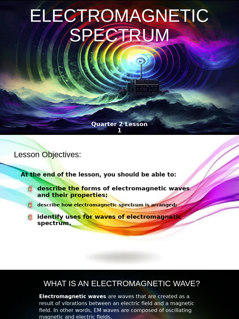 Lesson 2 - Electromanetic Spetrum | PDF | Electromagnetic Spectrum ...