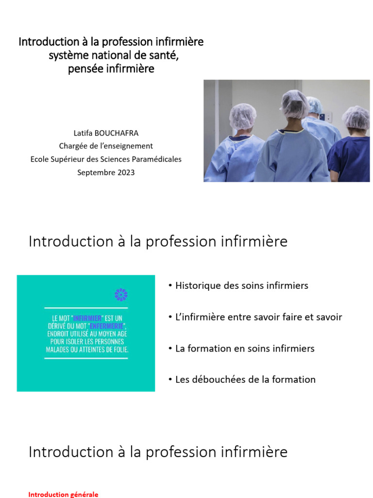 Évolution de la profession infirmière | PDF | Allaitement | Paradigme