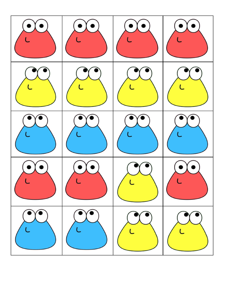 Pou Cutouts For Kids | PDF