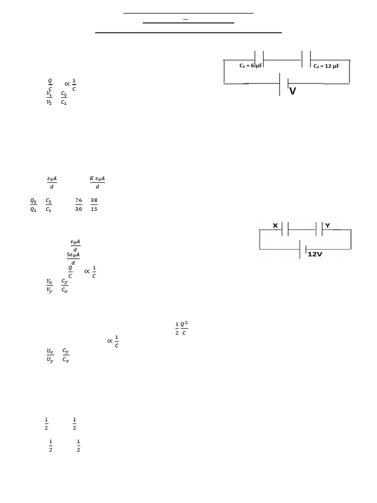 Electrostatics (Worksheet 4) Solution | PDF | Capacitor | Capacitance