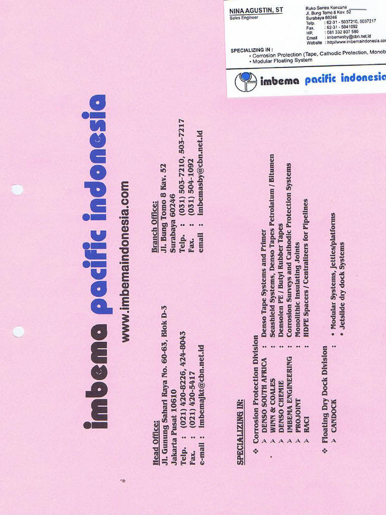 Imbema Sea Protection | PDF