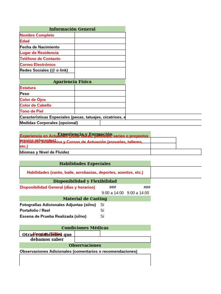 Ficha de Casting Scary Movie.2 | PDF
