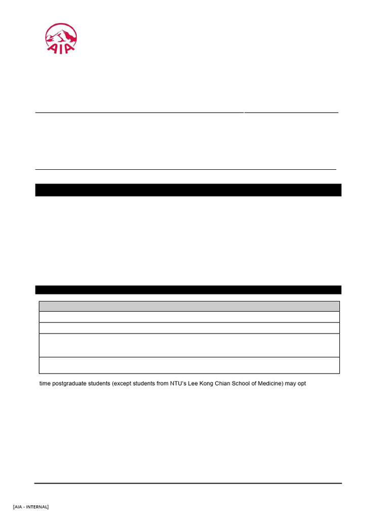 Ntu Group Personal Accident (Gpa) Insurance | PDF | Insurance