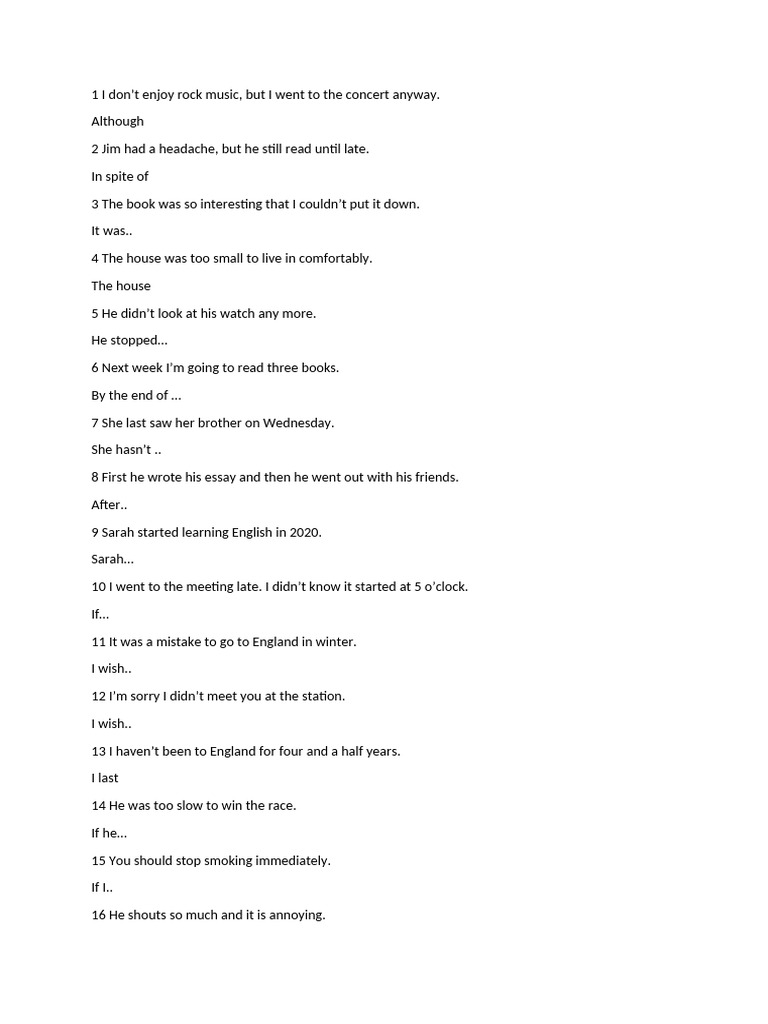 Bachillerato 2 First Term Rephrasing Mixed 2024 November 2 Manoli | PDF