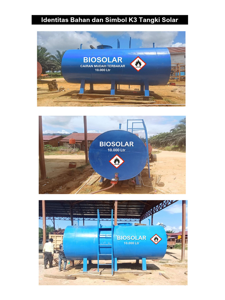 Simbol Bahan Dan K3 Tangki Solar | PDF