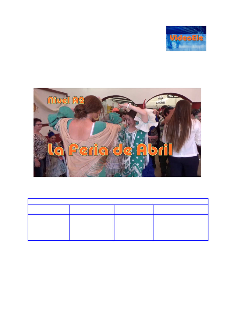 Feria de Abril - Worksheet | PDF | Toreo | Sevilla