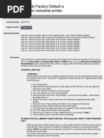 HW 9-Reset A Lexmark Laser Printer To Factory Defaults | PDF | Printer (Computing) | Menu ...