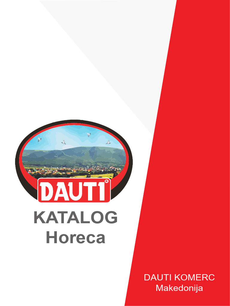 Dauti Horeca Product Catalog | PDF | Cheese