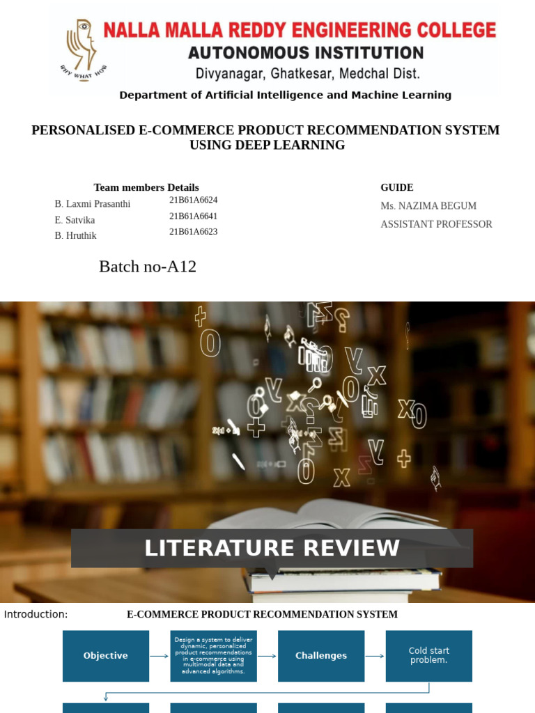 E Commerce Product Recommendation System Base Paper Pdf Information Science Computing